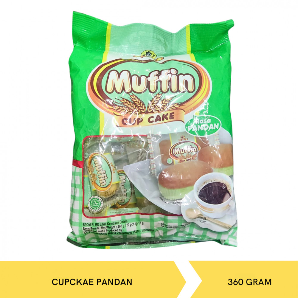 Mega Swalayan - PUSAN MUFFIN CUPCKAE PANDAN 360G X 8