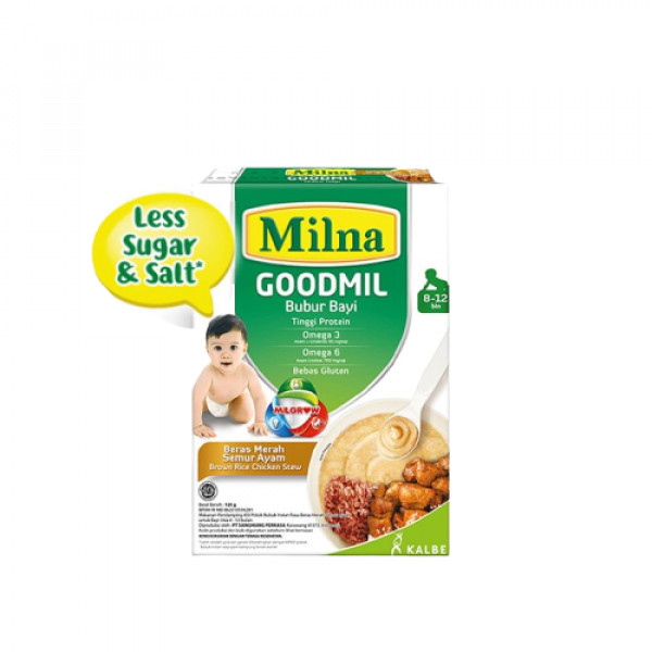 Mega Swalayan - MILNA GOODMIL 8+ BERAS MRH SEMUR AYAM 120G