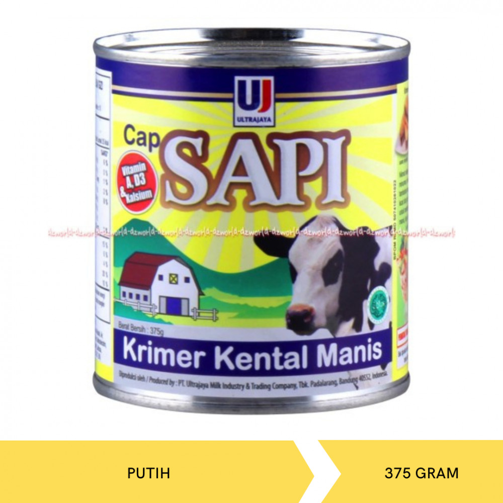Mega Swalayan - CAP SAPI KRIMER KM PUTIH 375G X 24