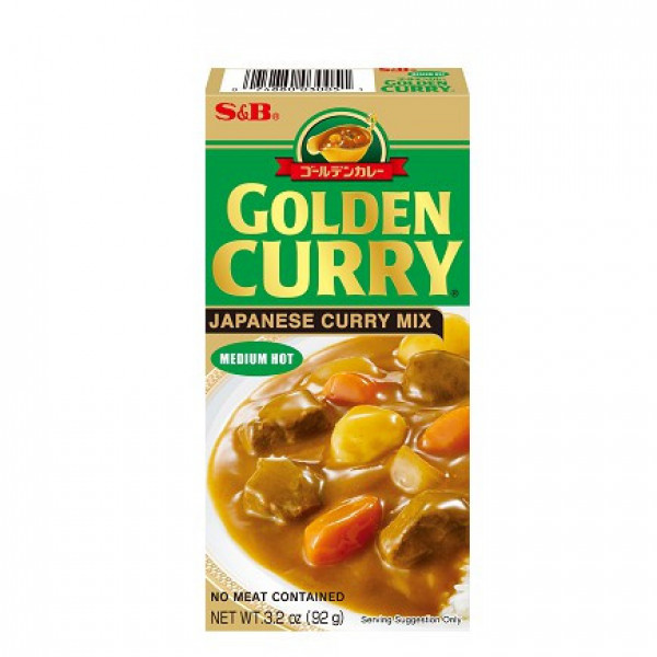 Mega Swalayan - S&B GOLDEN CURRY JAPANESE MIX MEDIUM HOT 92G X 12