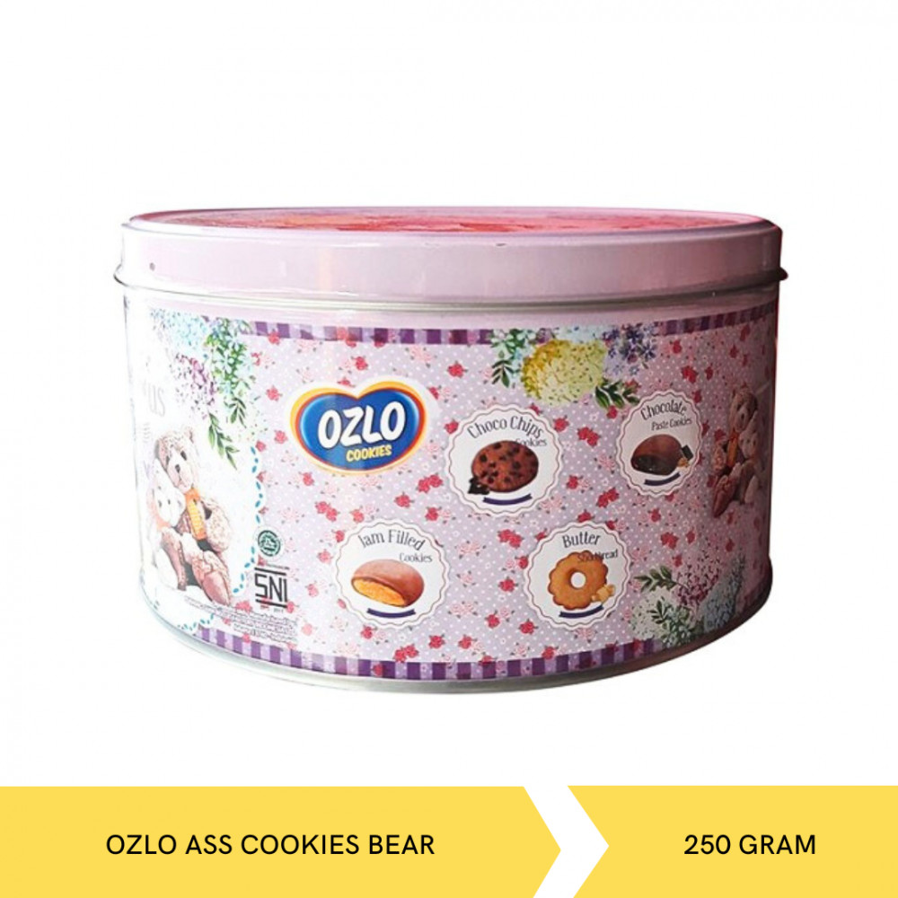 Mega Swalayan - KHONGGUAN OZLO ASS COOKIES BEAR TIN 250G X 12