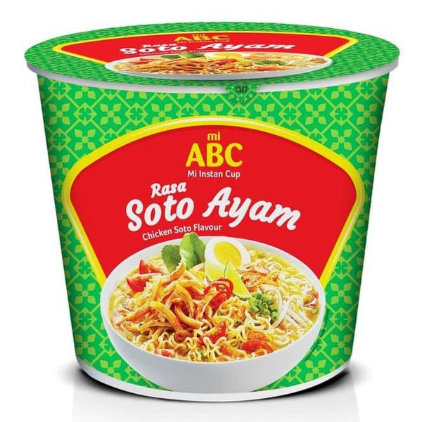 Mega Swalayan - ABC MIE CUP SOTO AYAM 60G X 12