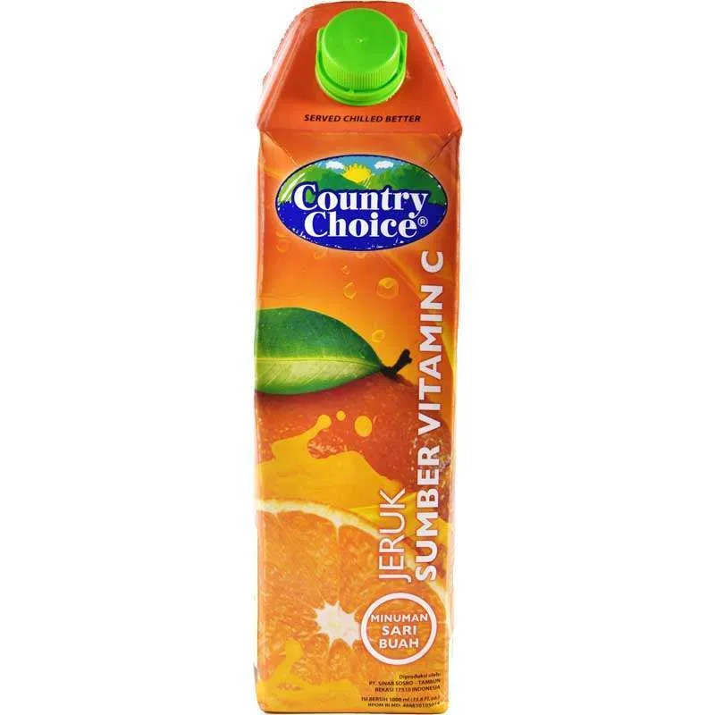 Mega Swalayan - COUNTRY CHOICE JUICE ORANGE 1L X 12