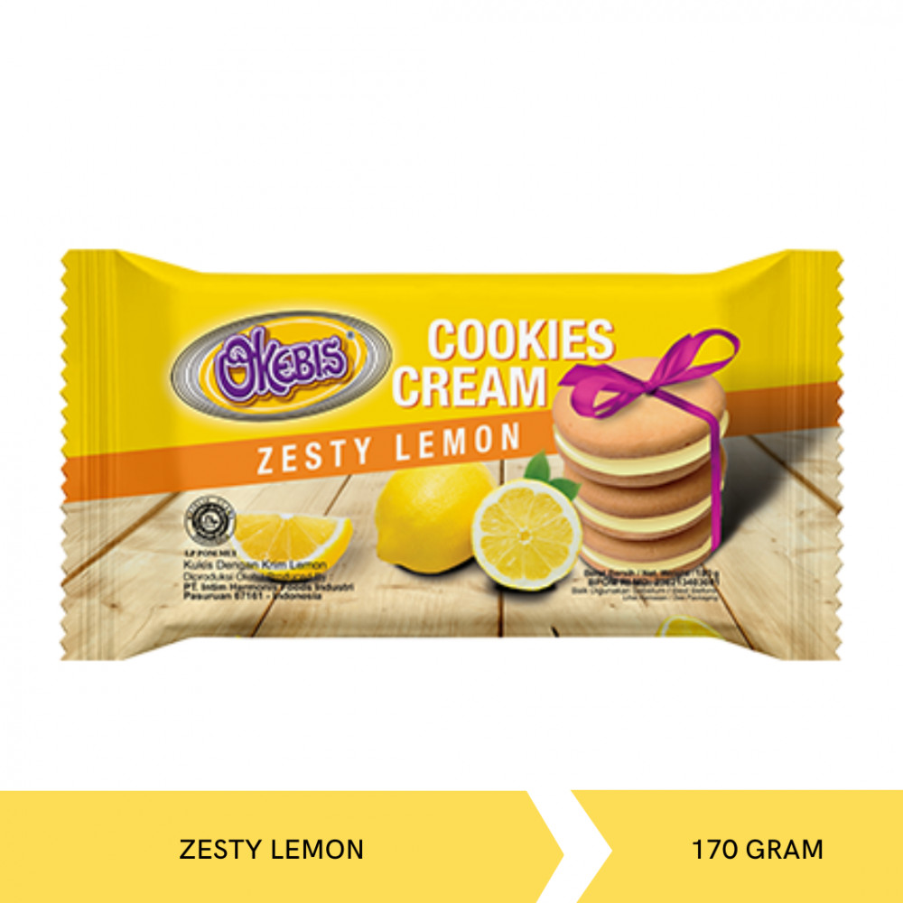 Mega Swalayan - INAFOOD OKEBIS COOKIES ZESTY LEMON 170G X 20