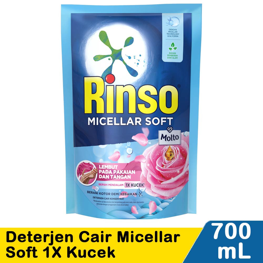 Reny Swalayanku - RINSO MICELAR SOFT LIQ 700 ML