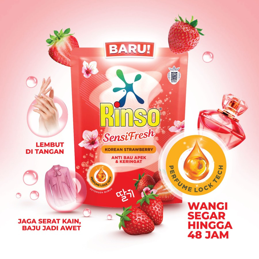 Reny Swalayanku - RINSO MOLTO LIQ KOREAN STRAWBERRY 360 ML