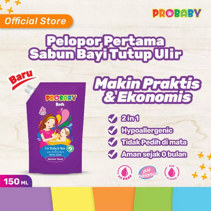Reny Swalayanku - PROBABY BATH SUMMER SWEET REF 150 ML