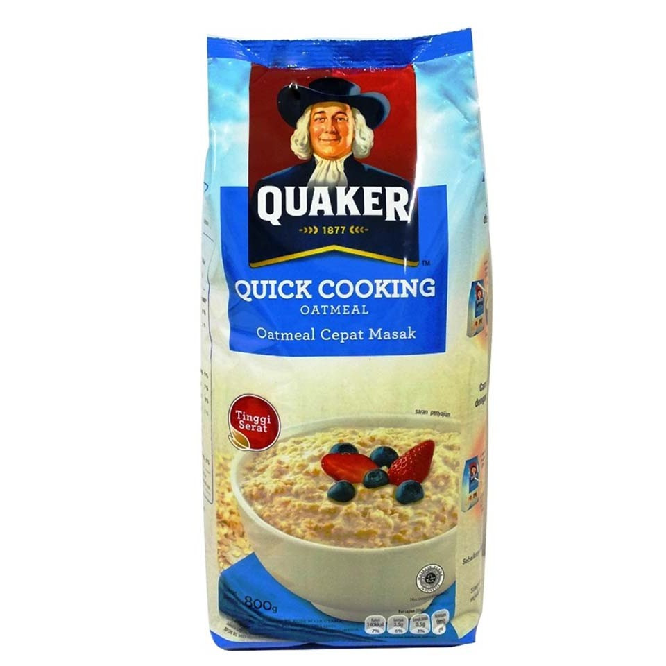 Panen Square - QUAKER QUICK COOKING OATMEAL BIRU 800GR