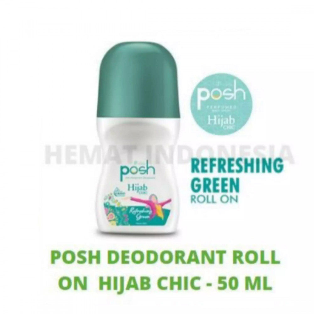 Reny Swalayanku - POSH ROLL ON HIJAB REFRESHIN GREEN 50 ML