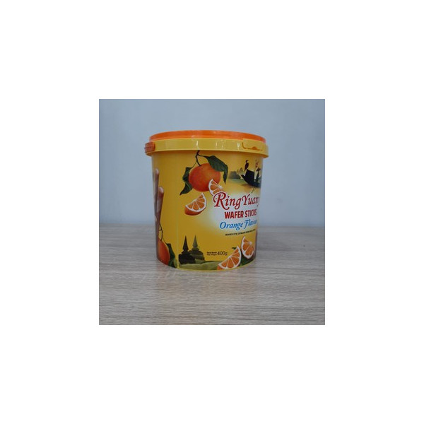 Reny Swalayanku - RING YUANY WAFEL STIK ORANGE 400 GR