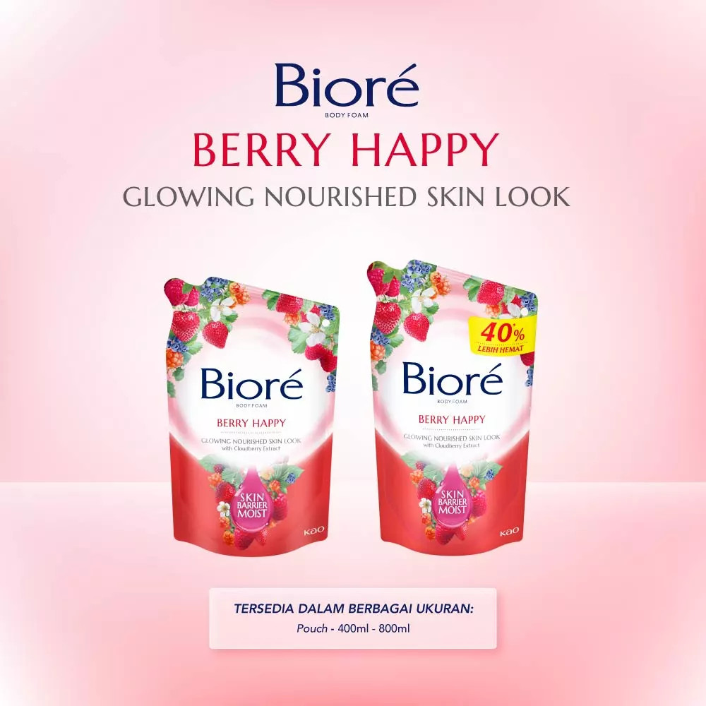 Reny Swalayanku - BIORE BF BERRY HAPPY REF 400 ML