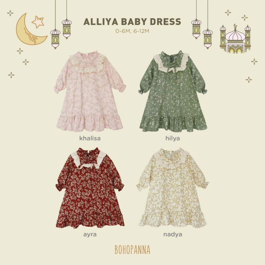 Tododo - BOHO ALLIYA BABY DRESS NADYA 0-6M