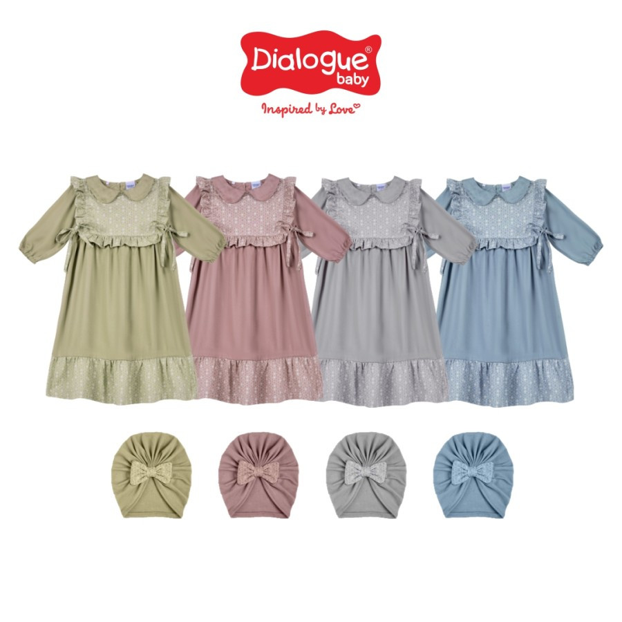 Tododo - DIALOGUE AZURA GAMIS SET TURBAN BAYI 3-6M DAR6014 COKELAT