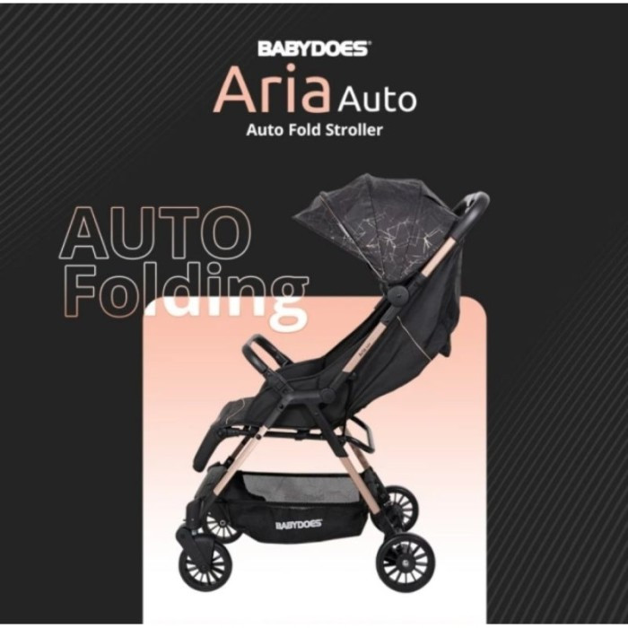 Tododo - BABYDOES STROLLER 3602B ARIA AUTO FOLD GREY
