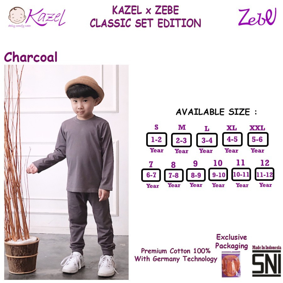 Tododo - KAZEL CLASSIC SET CHARCOAL S
