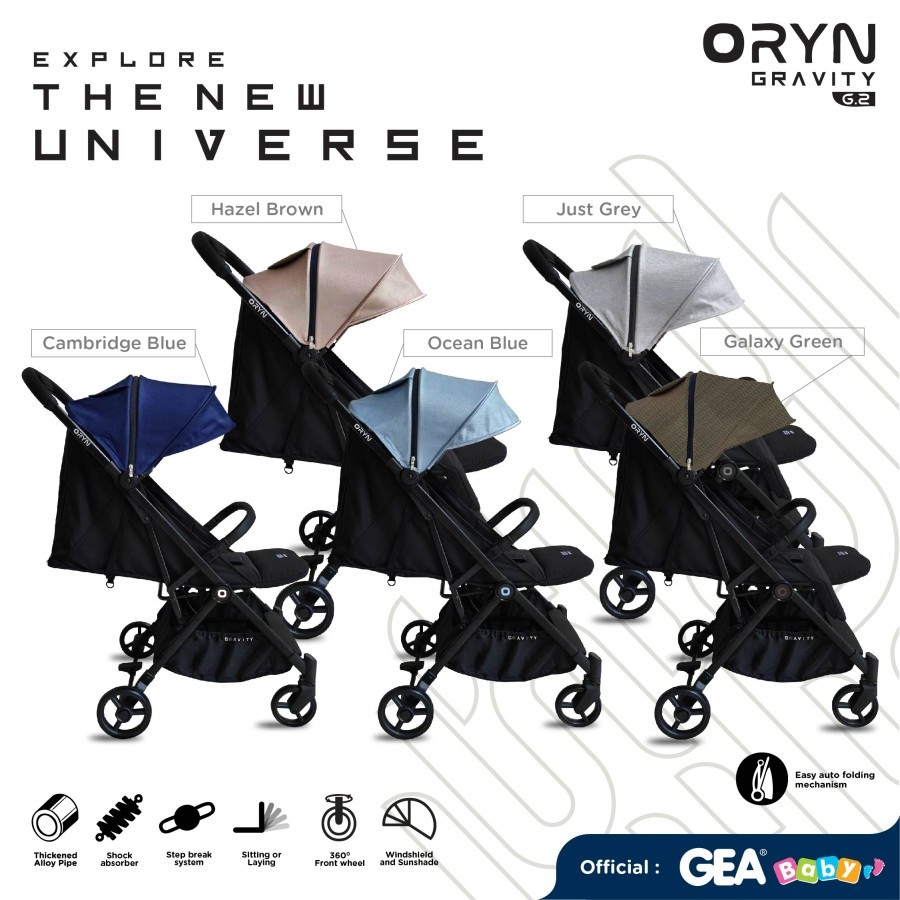 Tododo - GEA BABY ORYN GRAVITY G2 STROLLER GALAXY GREEN