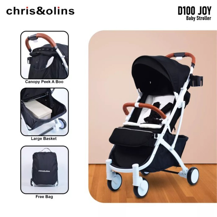 Tododo - CHRIS&OLINS STROLLER JOY D100 BLACK