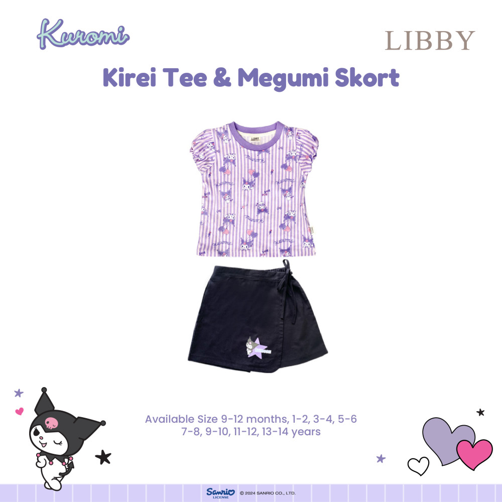 Tododo - LIBBY SET GIRL KIREI SKORT MEGUMI SANRIO 3-4Y