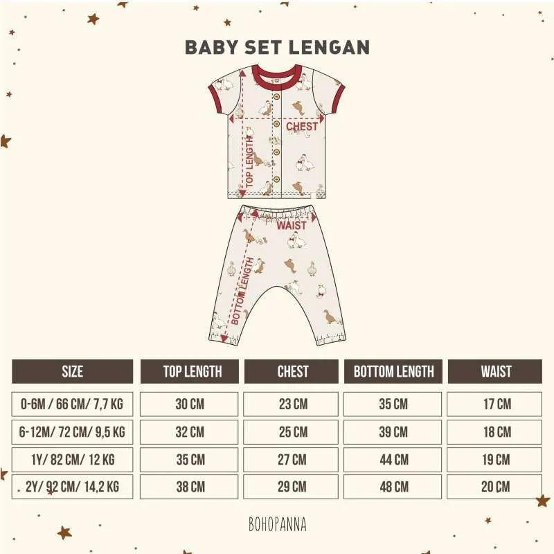 Tododo - BOHO BABY SET LENGAN BEAR 0-6M
