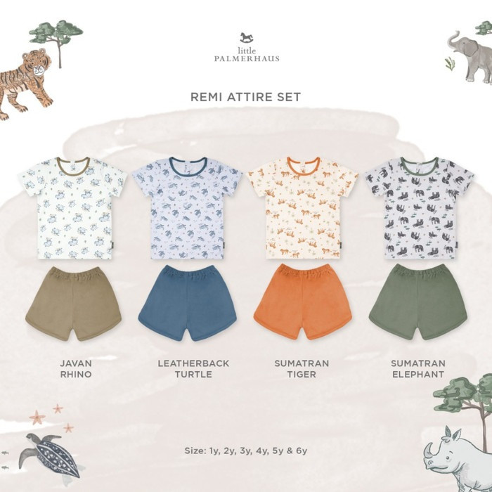 Tododo - PALMERHAUS REMI ATTIRE SET SUMATRAN ELEPHANT 2Y