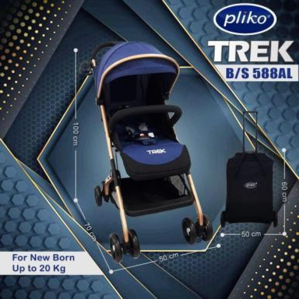 Tododo - PLIKO STROLLER TREK 588AL BLACK